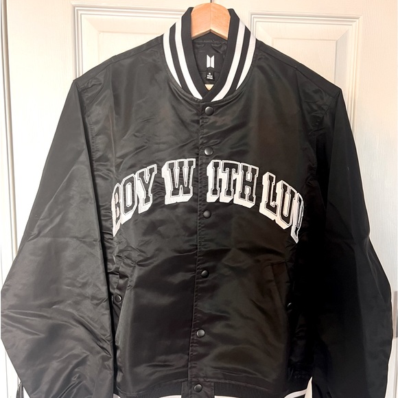 BTS | Jackets & Coats | New Boy With Luv Varsity Jacket Bts | Poshmark